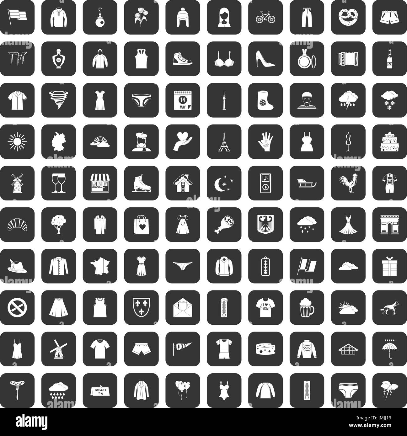 Black t shirt and trousers Stock Vector Images - Alamy