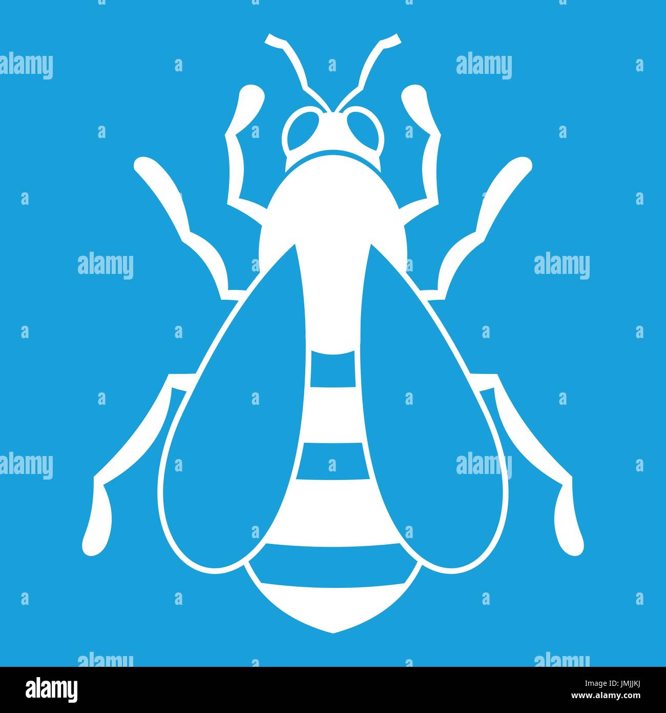 Blue stripe bee Stock Vector Images - Alamy