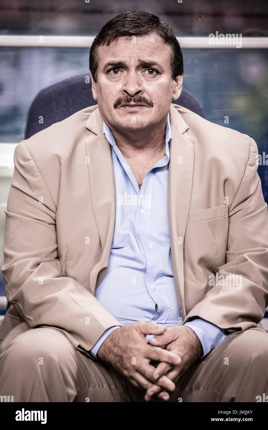 SAN JOSE, COSTA RICA. JUNE 13, 2017 - Costa Rica coach Oscar "Macho ...