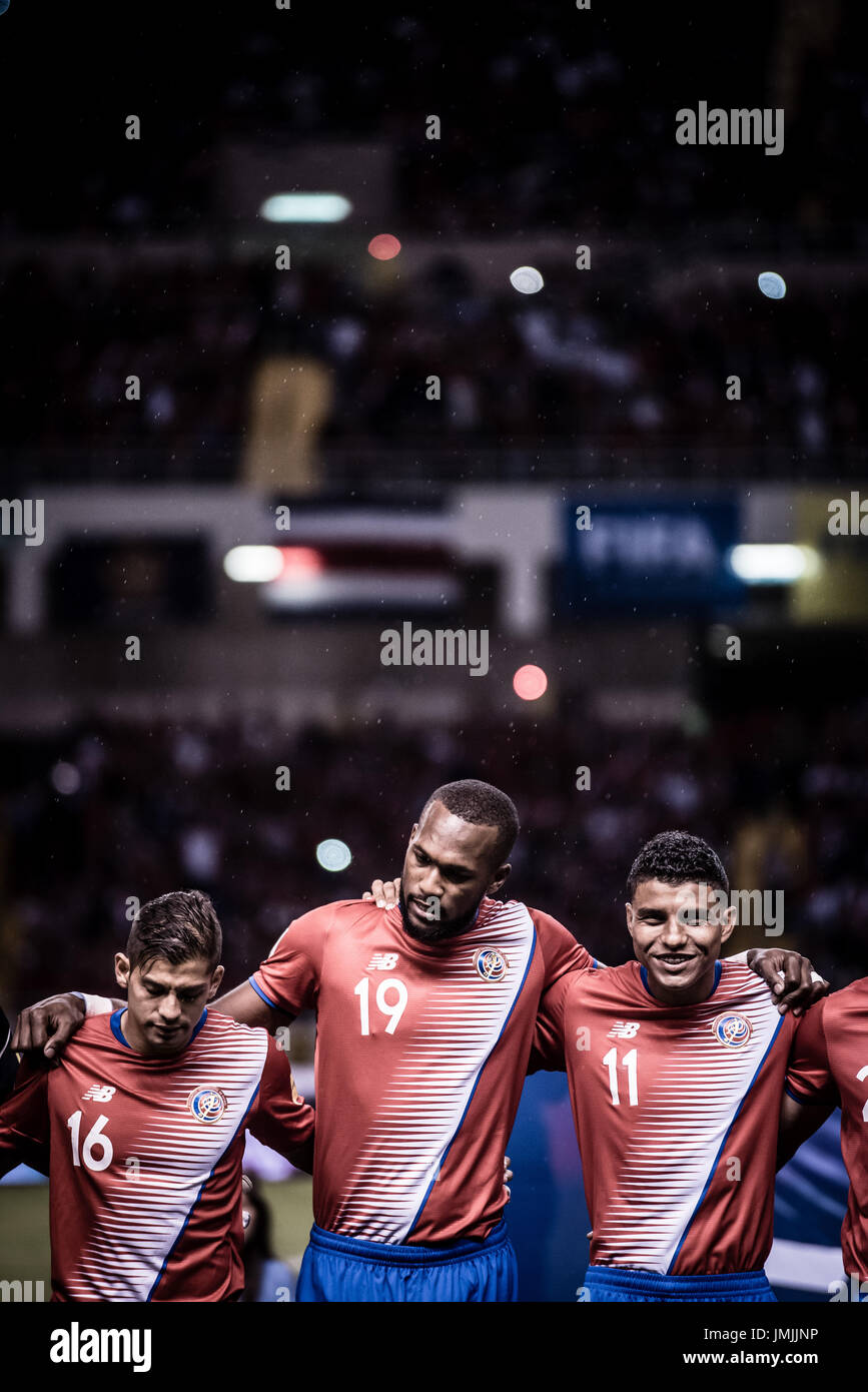 SAN JOSE, COSTA RICA. JUNE 13, 2017 - Costa Rica players Cristian ...