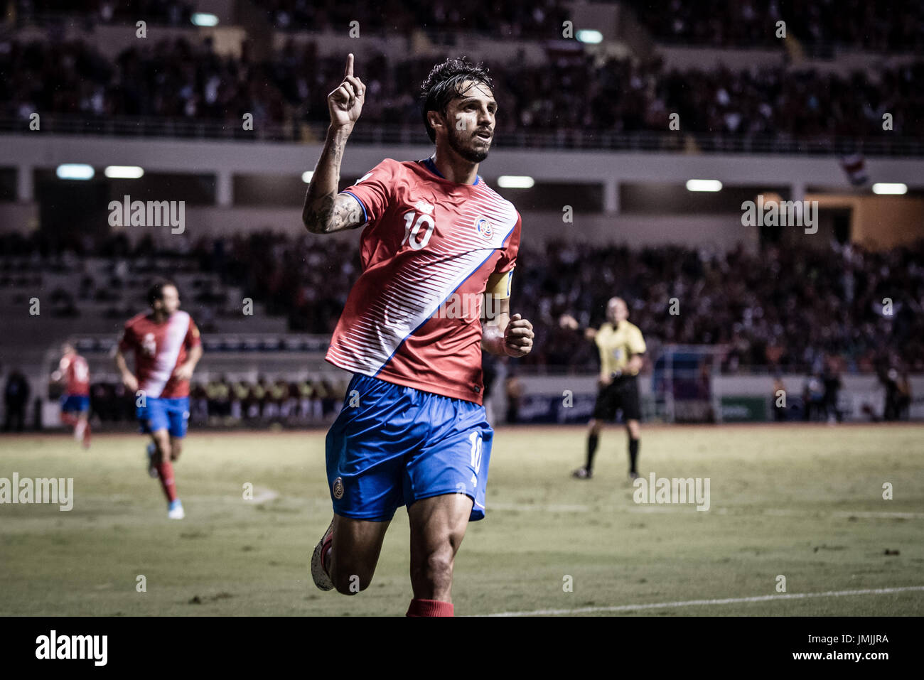 SAN JOSE, COSTA RICA. JUNE 13, 2017 - Costa Rica captain Bryan Ruiz ...