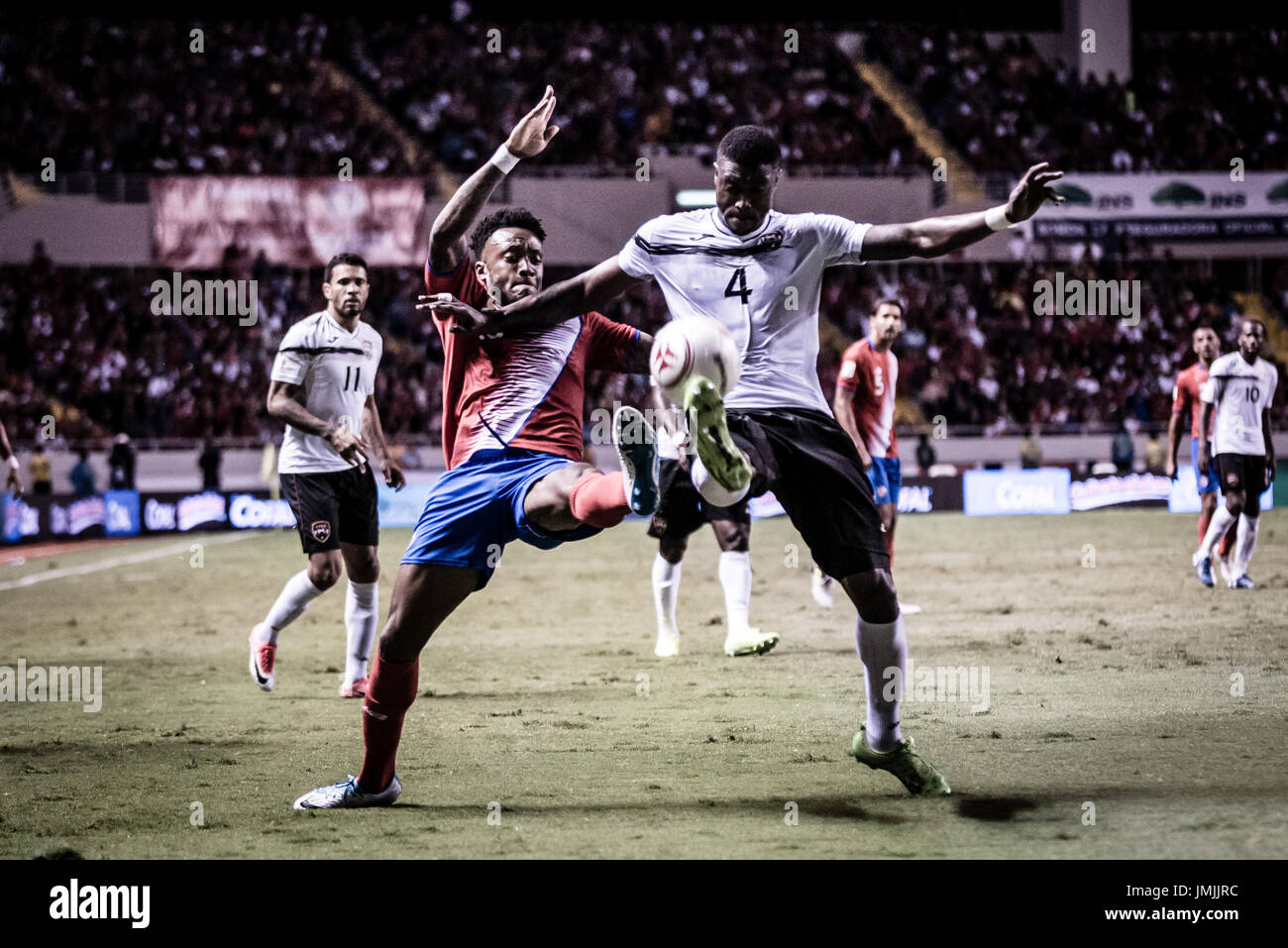 SAN JOSE, COSTA RICA. JUNE 13, 2017 - Costa Rica Rodney Wallace looking ...