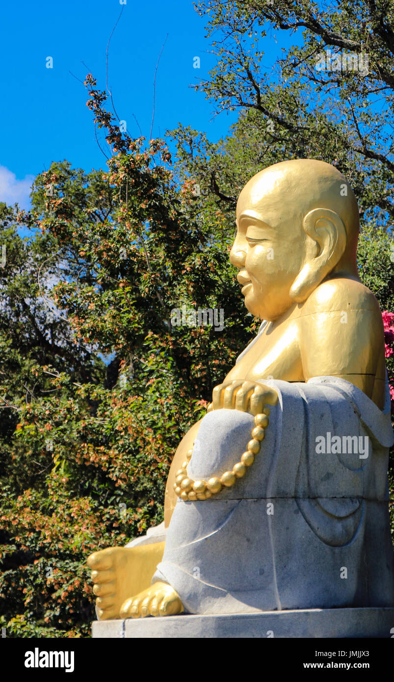 Golden statue of buddha Stock Photo - Alamy