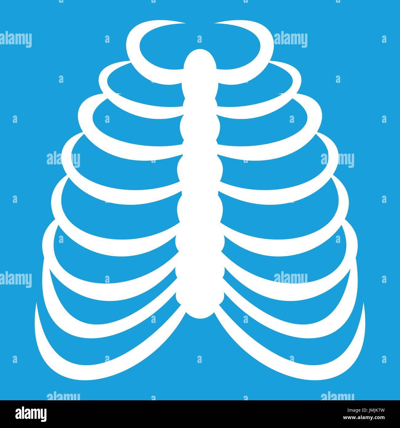 Rib cage icon white Stock Vector Image & Art - Alamy