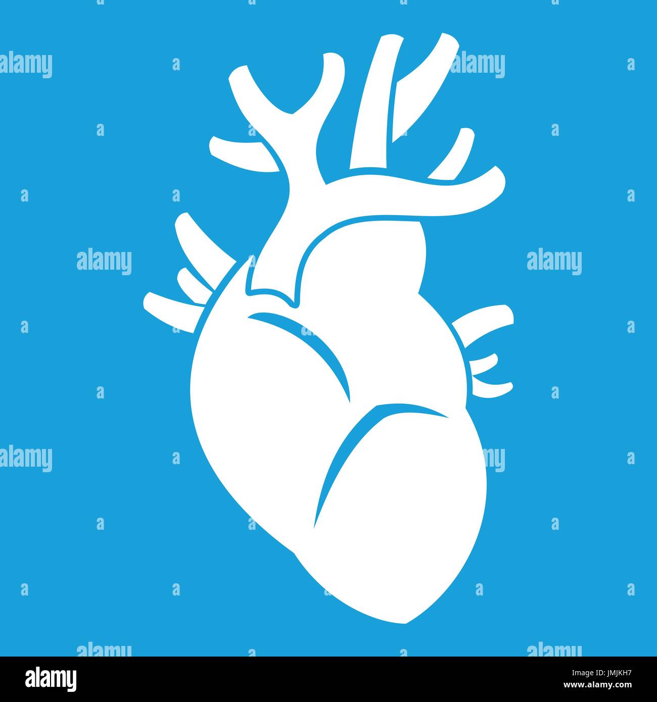 Heart icon white Stock Vector Image & Art - Alamy