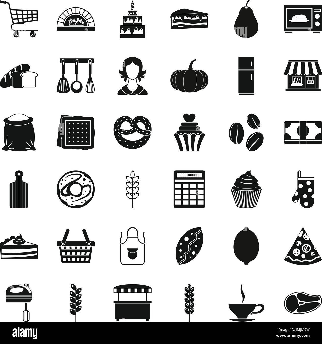 Kitchen icons set, simple style Stock Vector Image & Art - Alamy