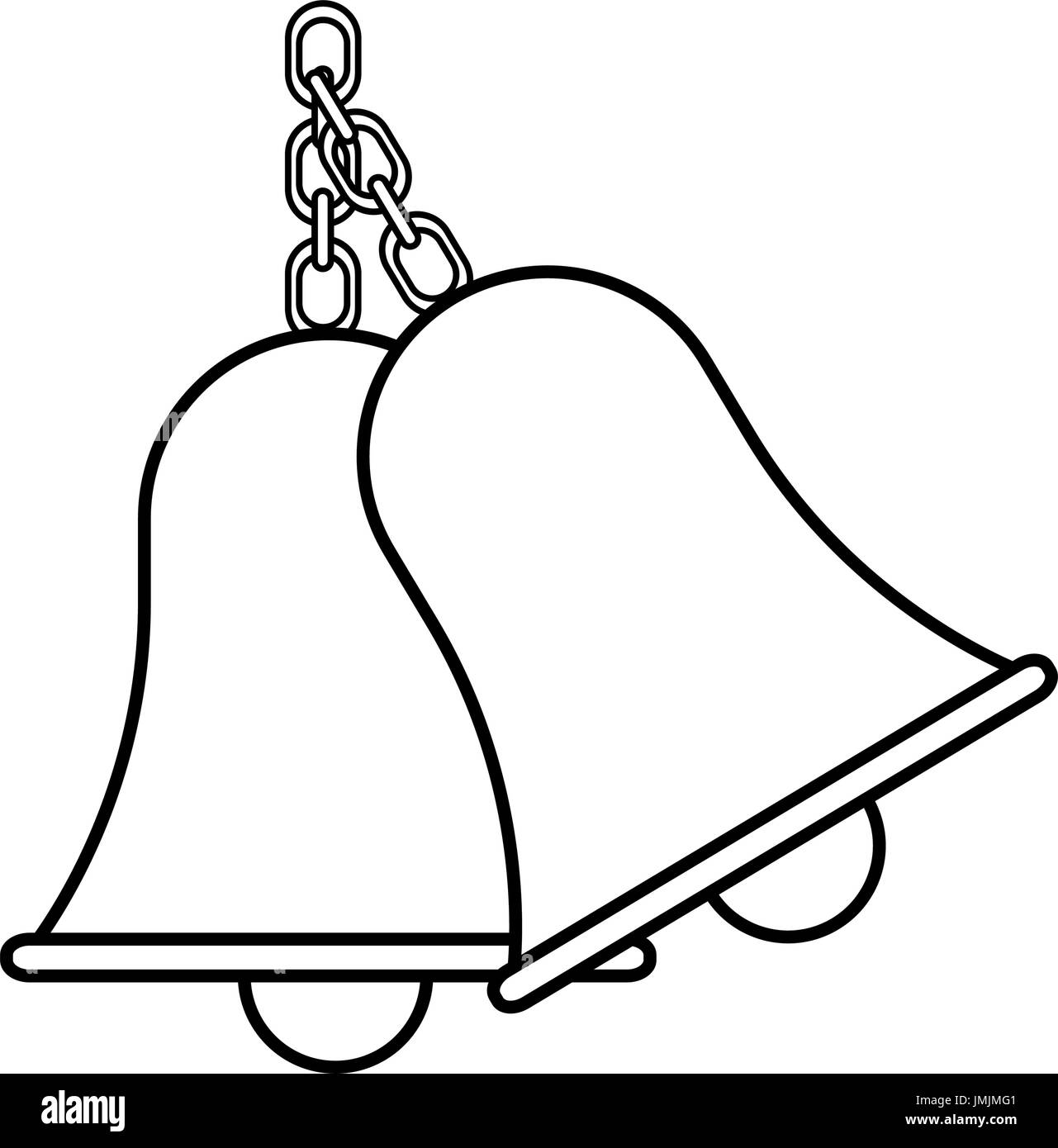 school bell with chain hanging traditional Stock Vector Image & Art - Alamy