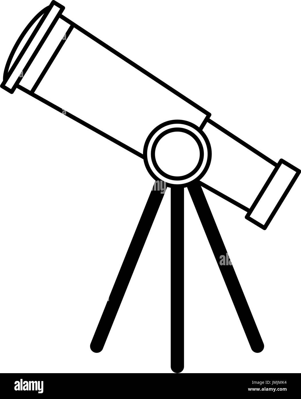 telescope for astronomy science study equipment Stock Vector Image ...