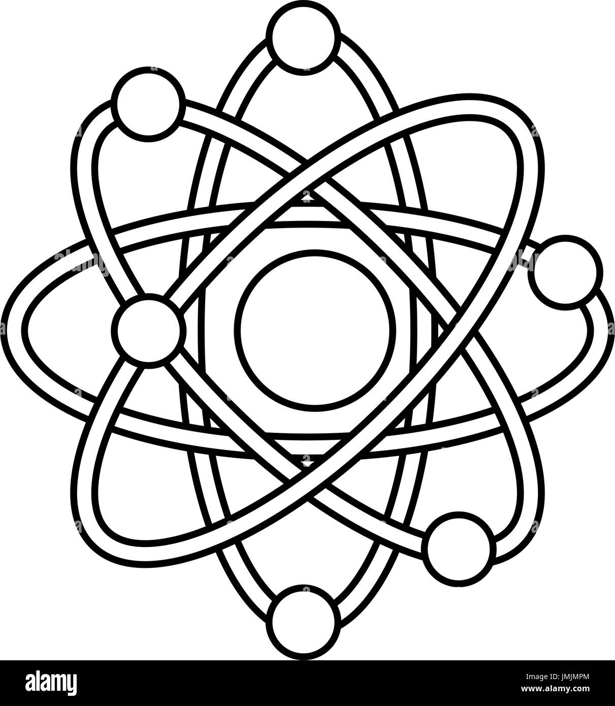 atom scheme molecule particle science school Stock Vector Image & Art ...