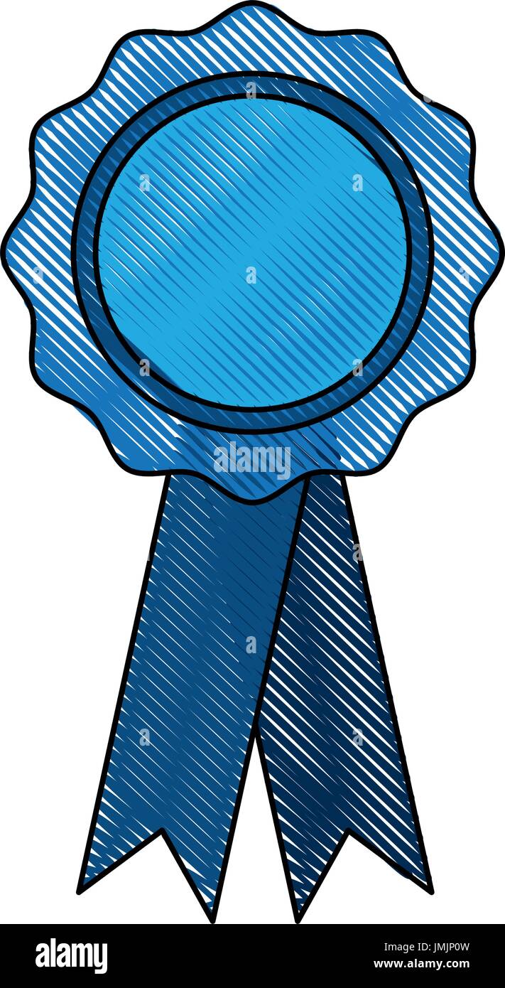 badge with ribbons winner medal Stock Vector Image & Art - Alamy