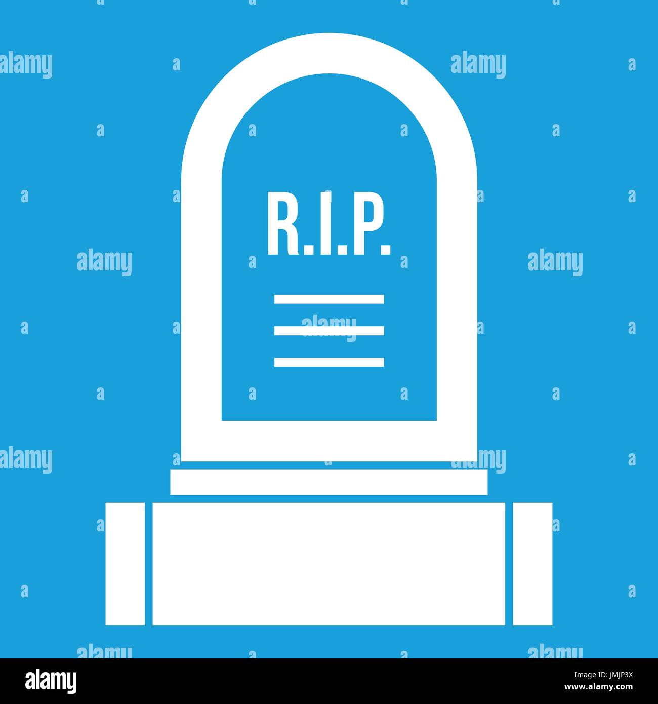 Headstone icon white Stock Vector Image & Art - Alamy