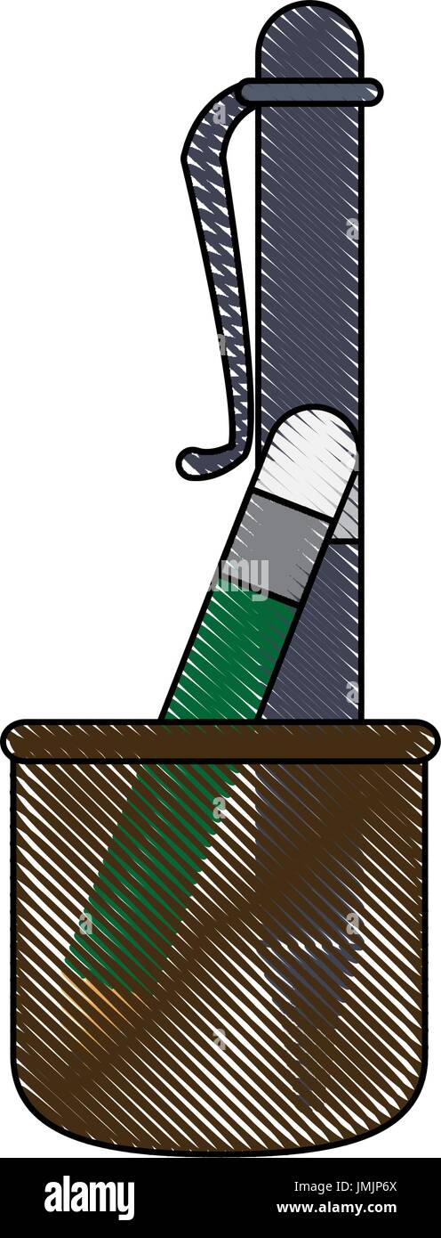 School supplies writing utensils Stock Vector Images - Alamy