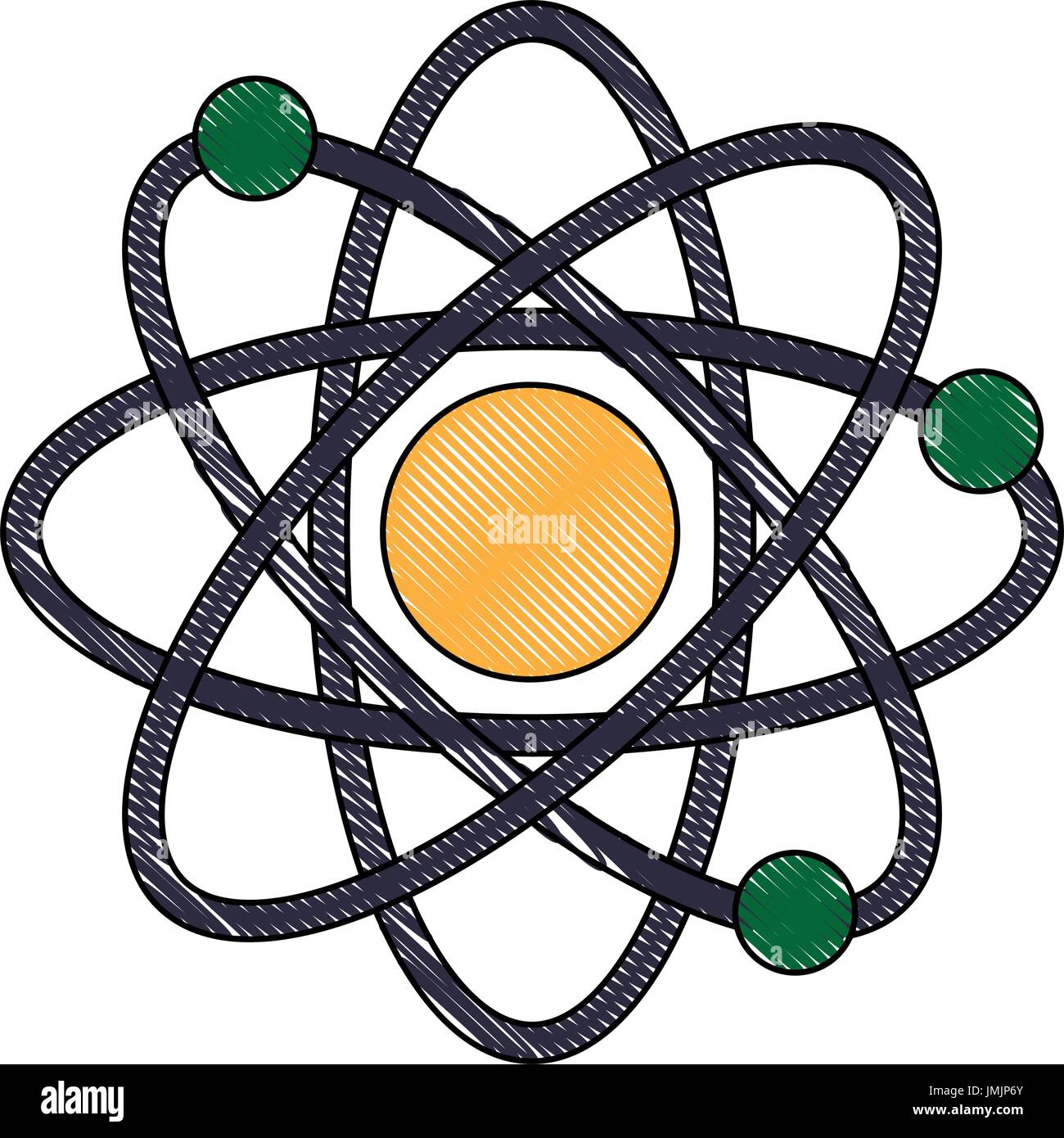 atom scheme molecule particle science school Stock Vector Image & Art ...