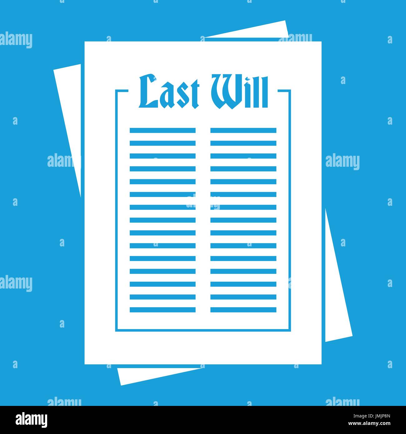 Will icon white Stock Vector Image & Art - Alamy