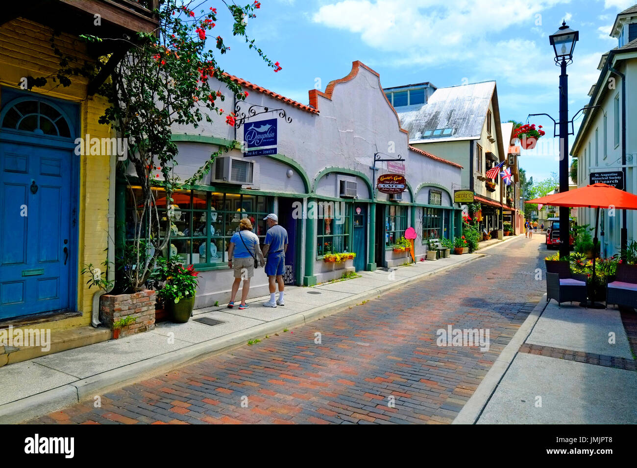 St augustine aviles street hi-res stock photography and images - Alamy