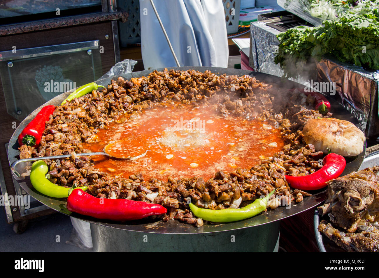 Meat dish made in traditional Turkish style Stock Photo - Alamy