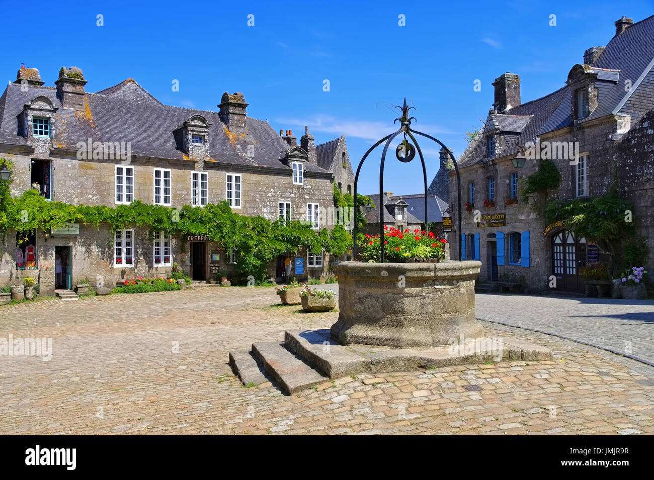 medieval village of Locronan, Brittany in France Stock Photo - Alamy