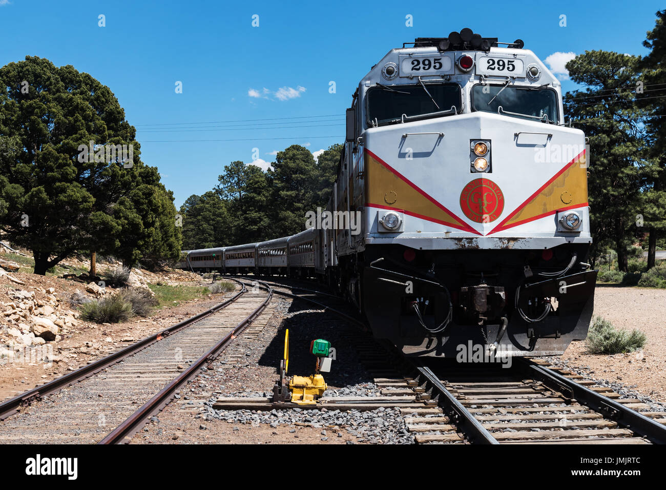 Voyage by train, Grand Canyon Railway, Grand Canyon National Park ...