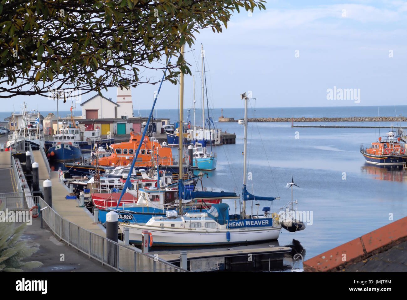 View of Girvan Harbour Stock Photo - Alamy