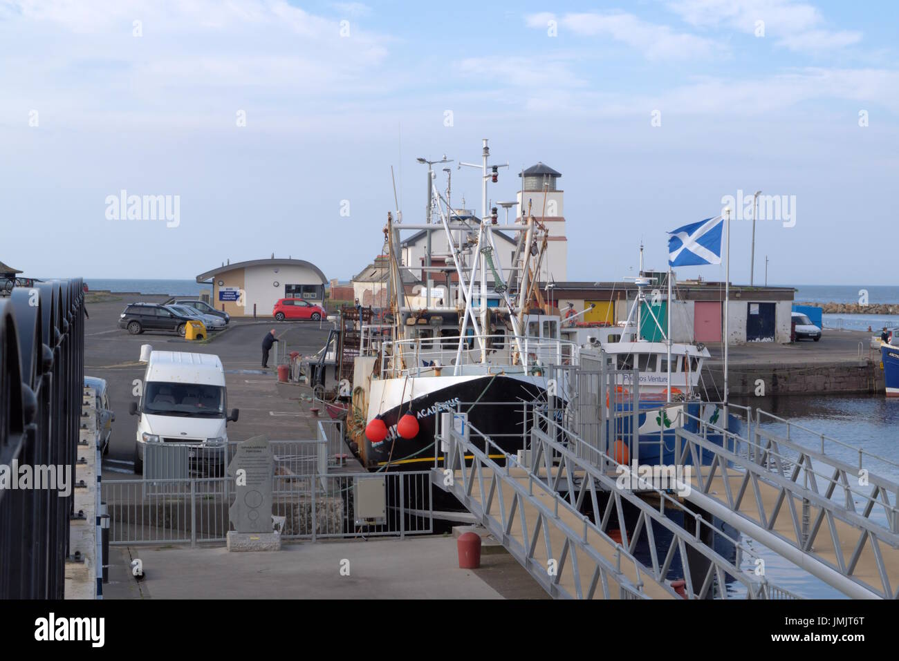 View of Girvan Harbour Stock Photo - Alamy
