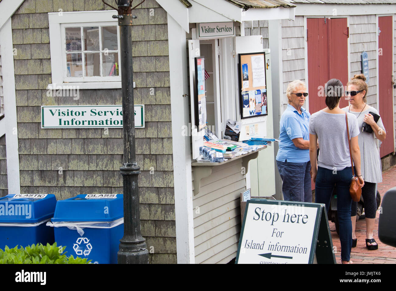 Tourist visitor center, Nantucket Island, Massachusetts, USA Stock ...