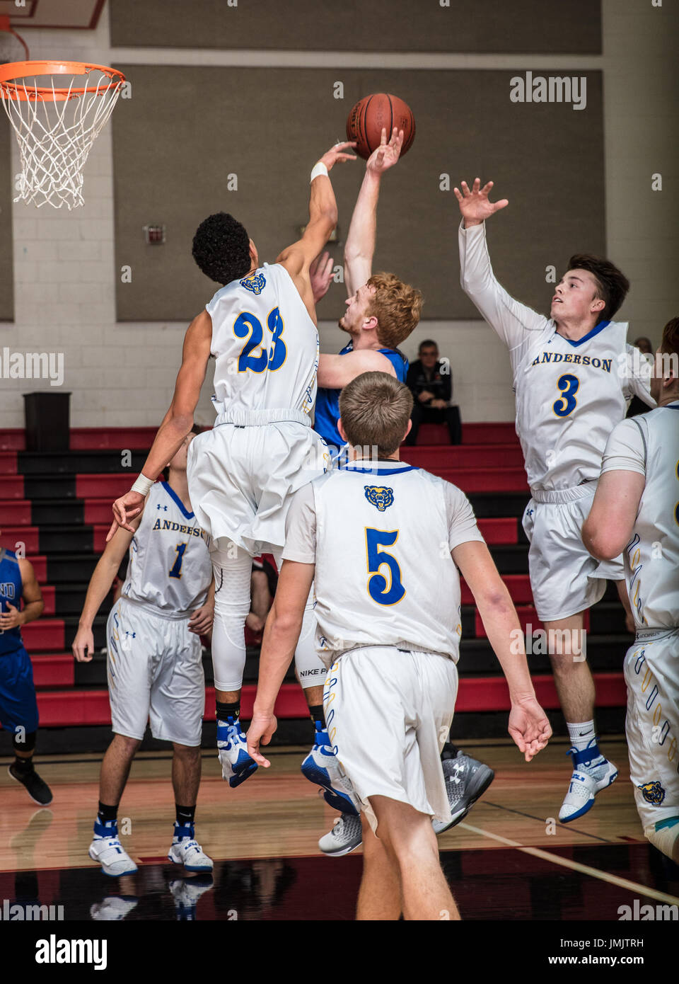 Basketball action with Anderson High School vs. Orland in Corning ...