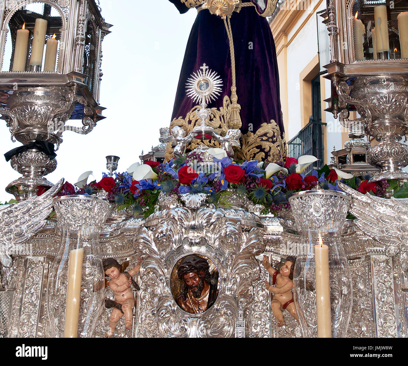 Photo of a religious sculpture of Jesus Christ during the holy week ...