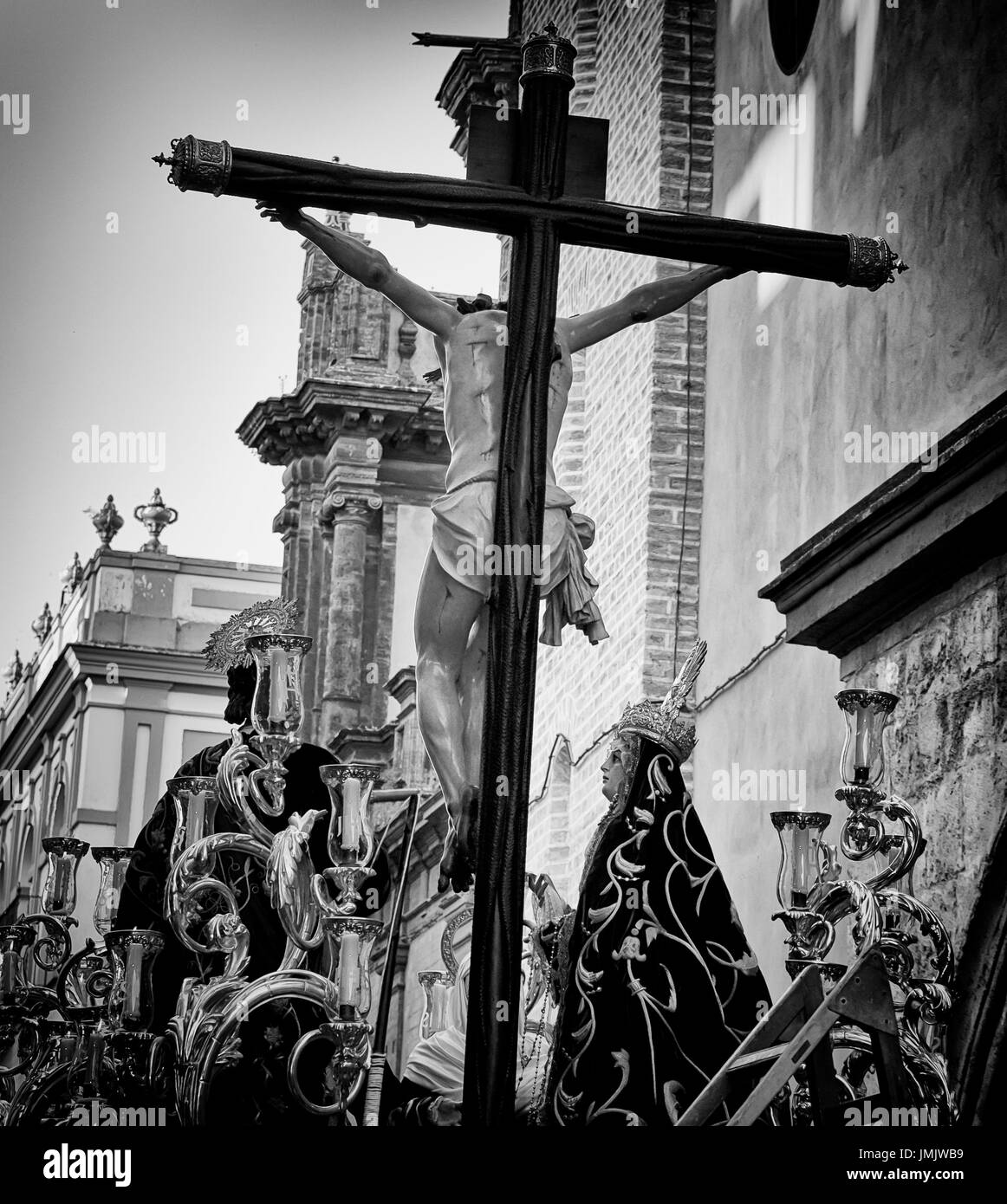 Procession heaven Black and White Stock Photos & Images - Alamy