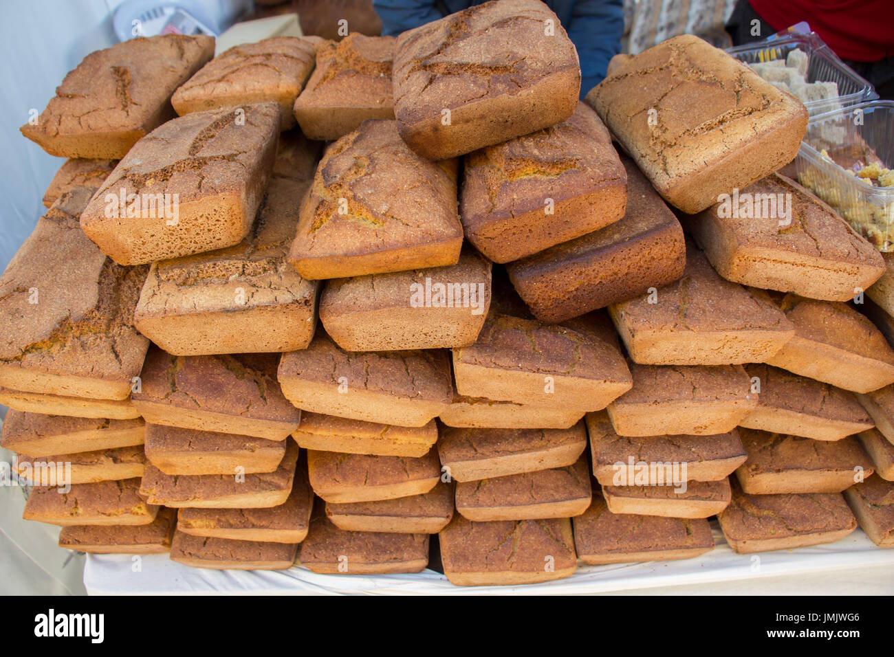 Traditional Turkish style bread of corn flour Stock Photo - Alamy