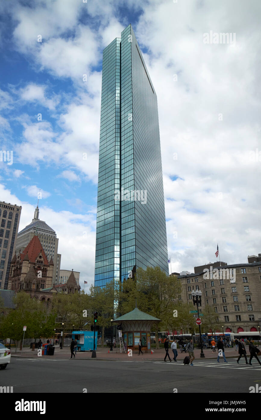 trinity church john hancock tower and fairmont copley plaza hotel ...