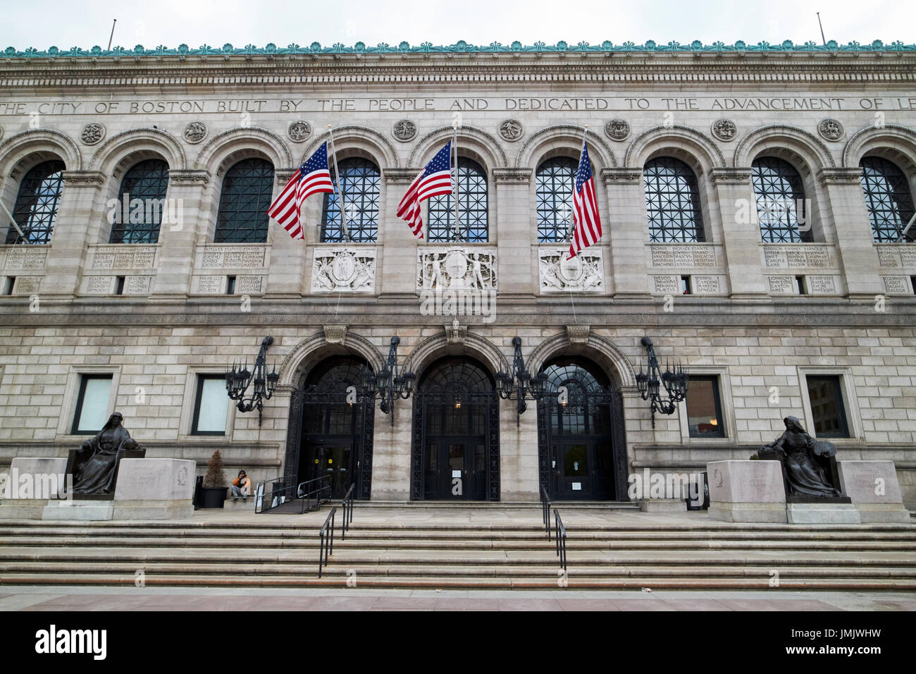 Boston public library USA Stock Photo - Alamy