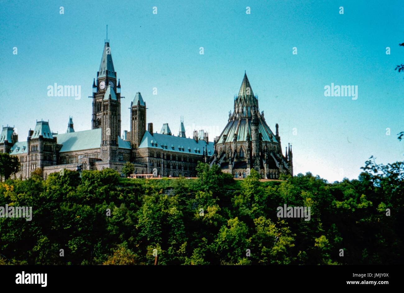 Buildings of Centre Block, the building housing the Canadian Parliament ...