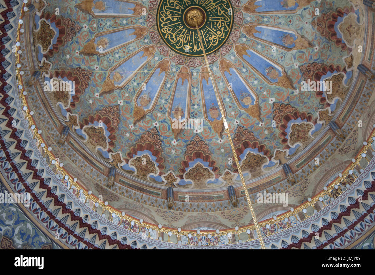 Inner view of dome in Ottoman architecture in, Istanbul, Turkey Stock ...