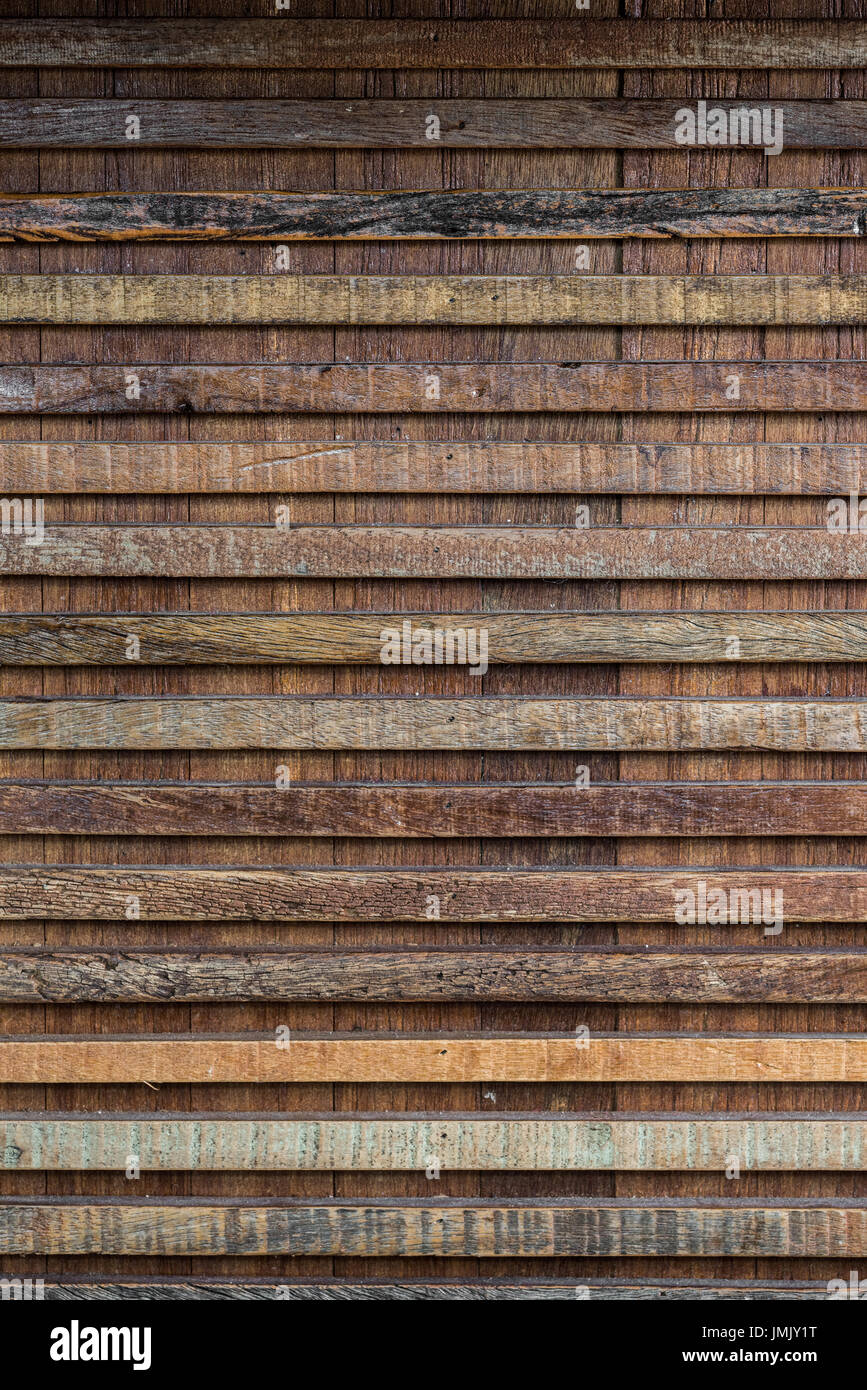 Wood strip textured panel background Stock Photo - Alamy