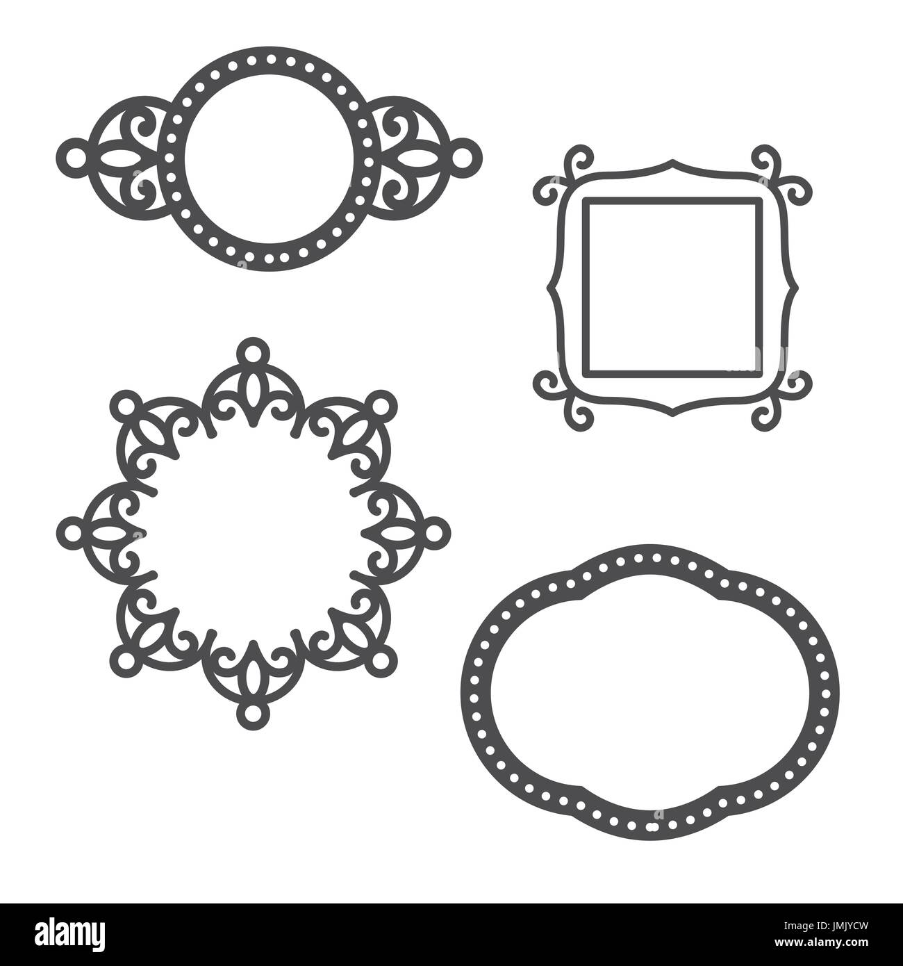 Clip art frames Black and White Stock Photos & Images - Alamy