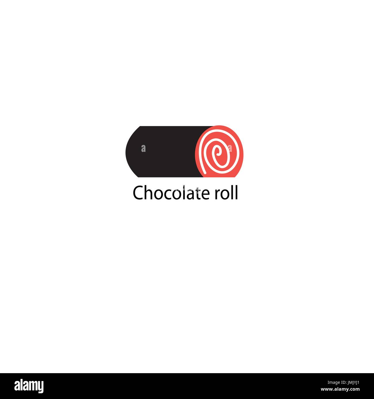 Vector icon of chocolate roll Stock Vector Image & Art - Alamy