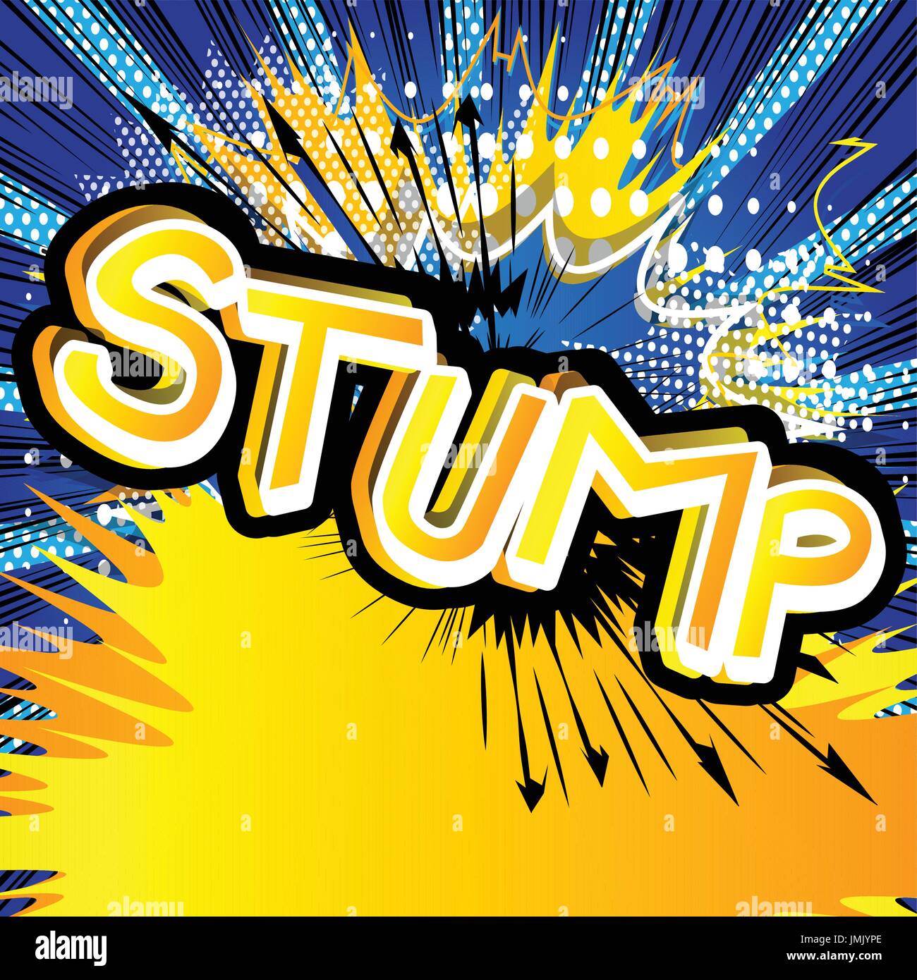 Stump - Vector illustrated comic book style expression Stock Vector ...