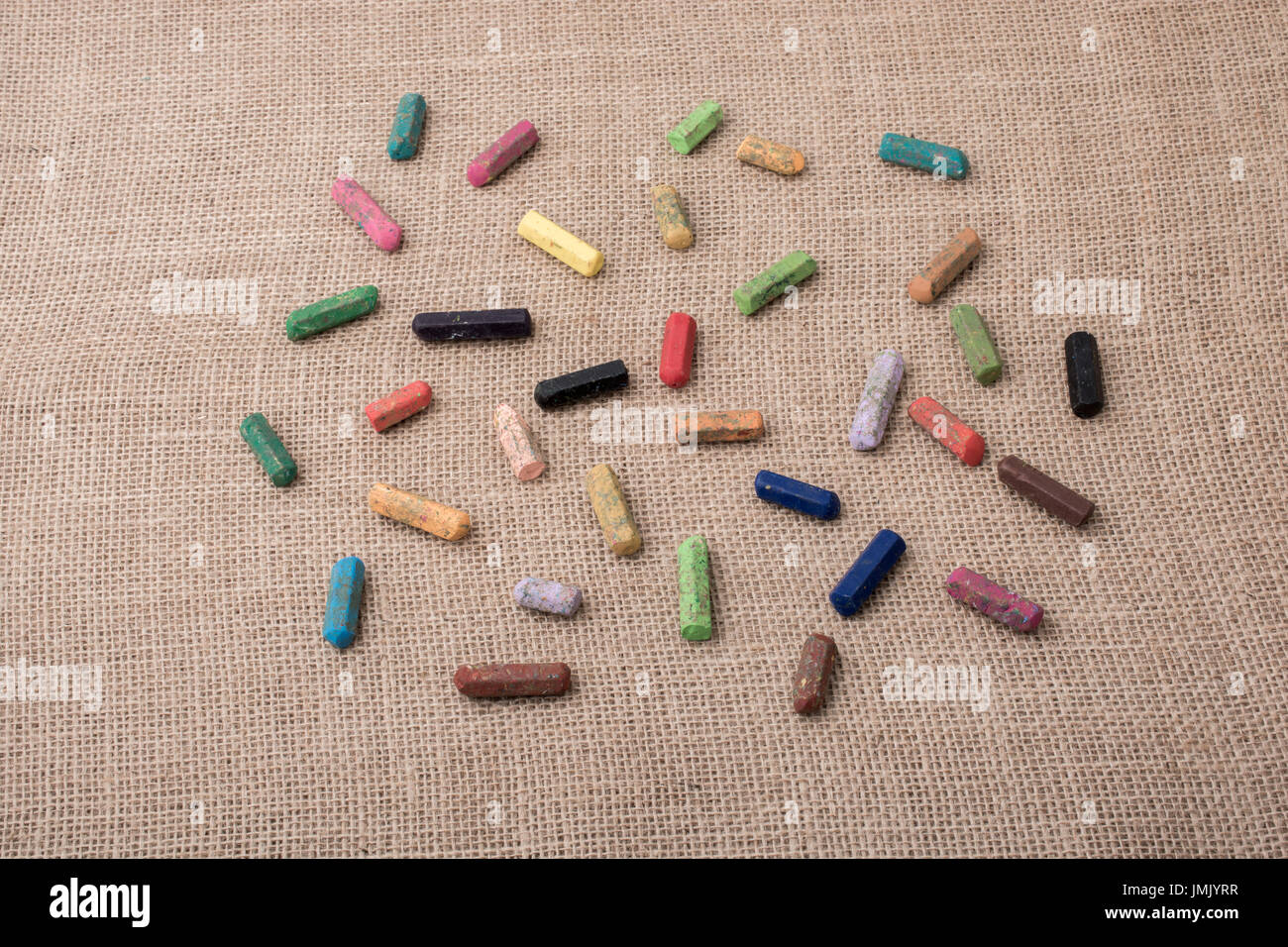 Used crayons various color hi-res stock photography and images - Alamy
