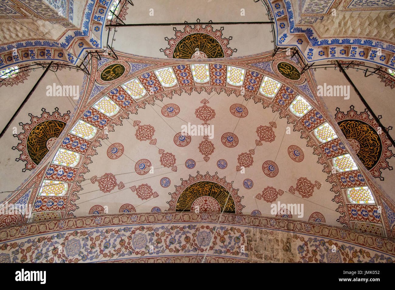 Inner view of dome in Ottoman architecture in, Istanbul, Turkey Stock ...