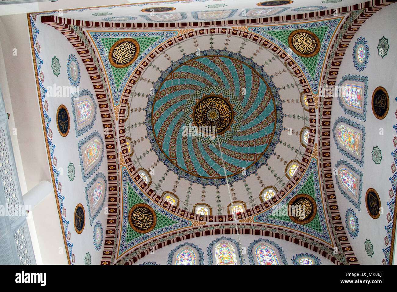 Inner view of dome in Ottoman architecture in, Istanbul, Turkey Stock ...