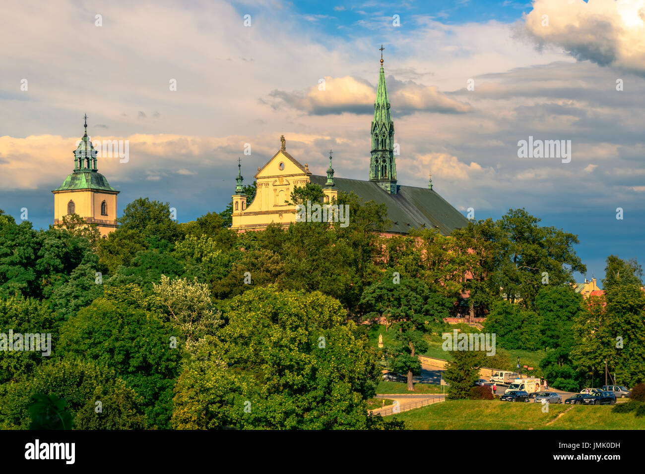 View on Sandomierz Cathedral Stock Photo - Alamy