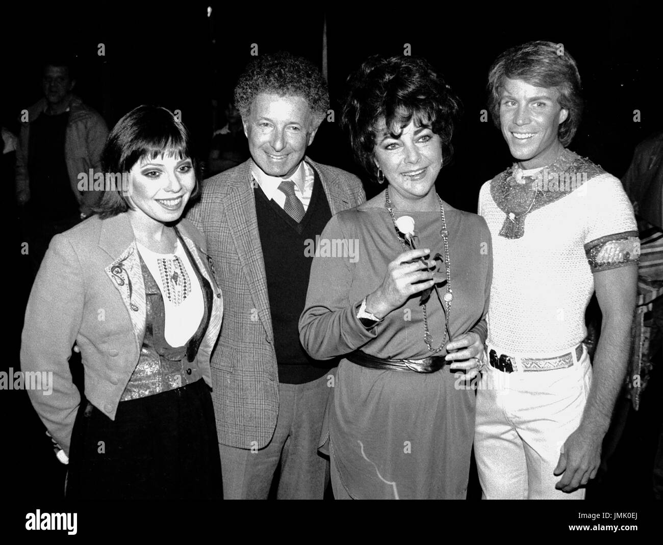 Elizabeth Taylor & Zev Buffman visit Laurie Beechman, Bill Hutton & the ...