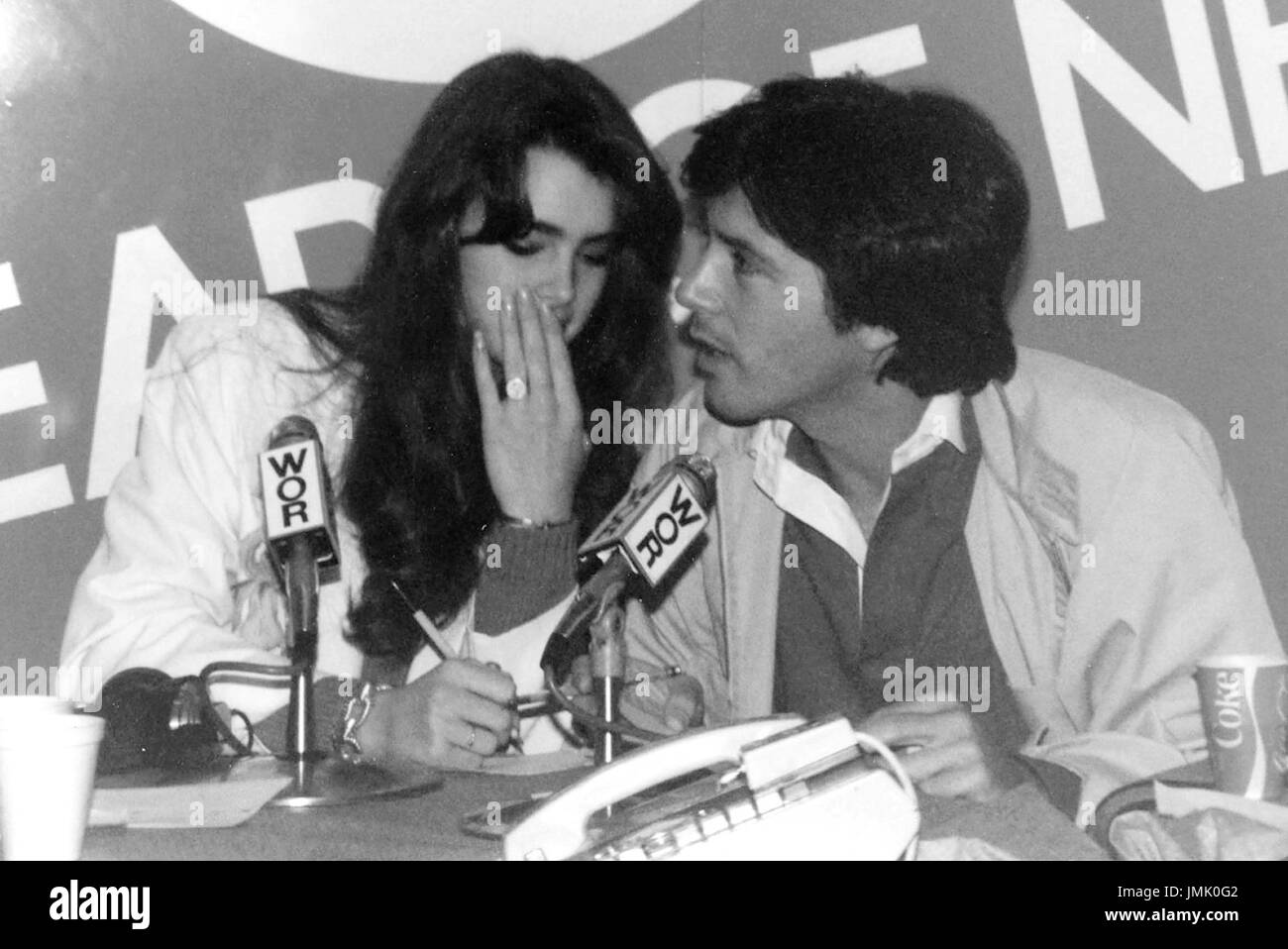 Brooke Shields and Storm Field Attending a WOR Radio Telecast in New ...