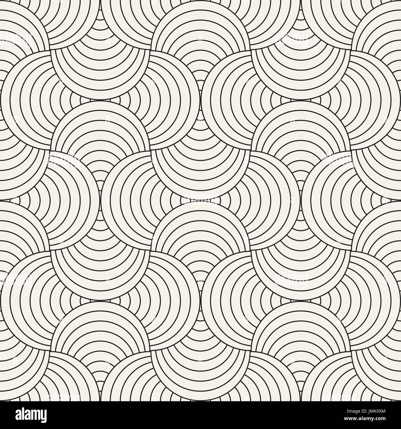 Vector Seamless Rounded Lines Pattern. Abstract Geometric Background ... Vector Seamless Rounded Lines Pattern. Abstract Geometric Background ...