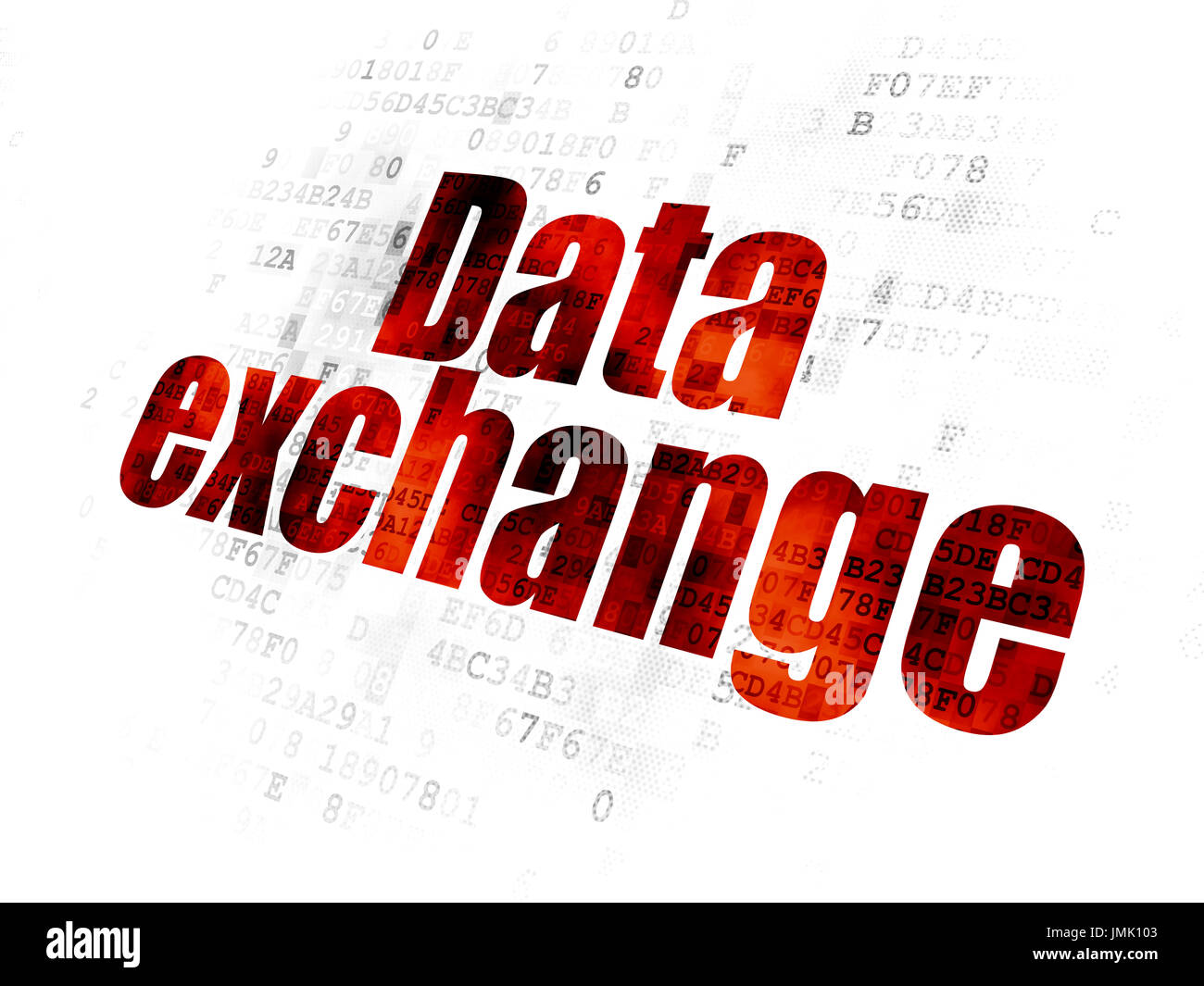Information concept: Data Exchange on Digital background Stock Photo ...