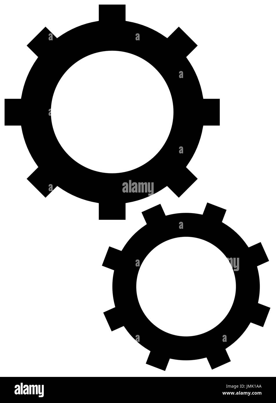 isolated two gears icon vector illustration graphic design Stock Vector ...