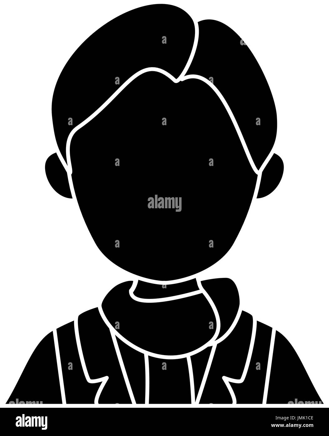 isolated upperbody young man icon vector illustration graphic design ...