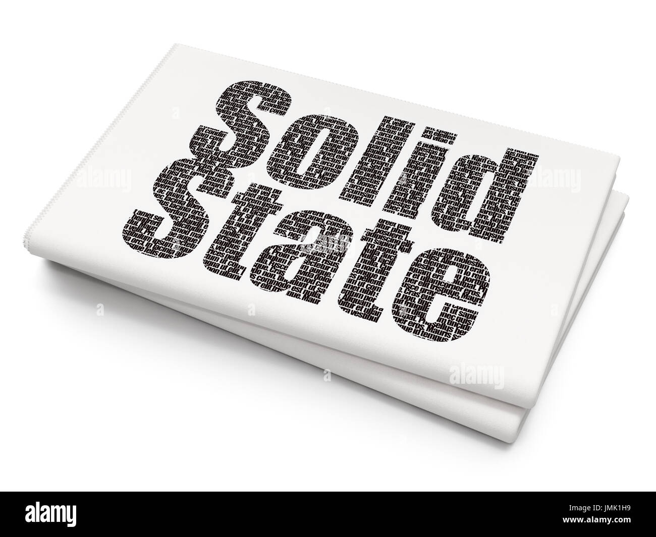 Science concept: Solid State on Blank Newspaper background Stock Photo ...