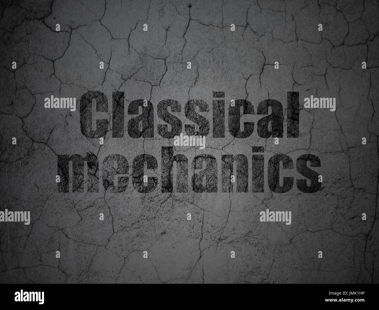 Science concept: Classical Mechanics on grunge wall background Stock ...