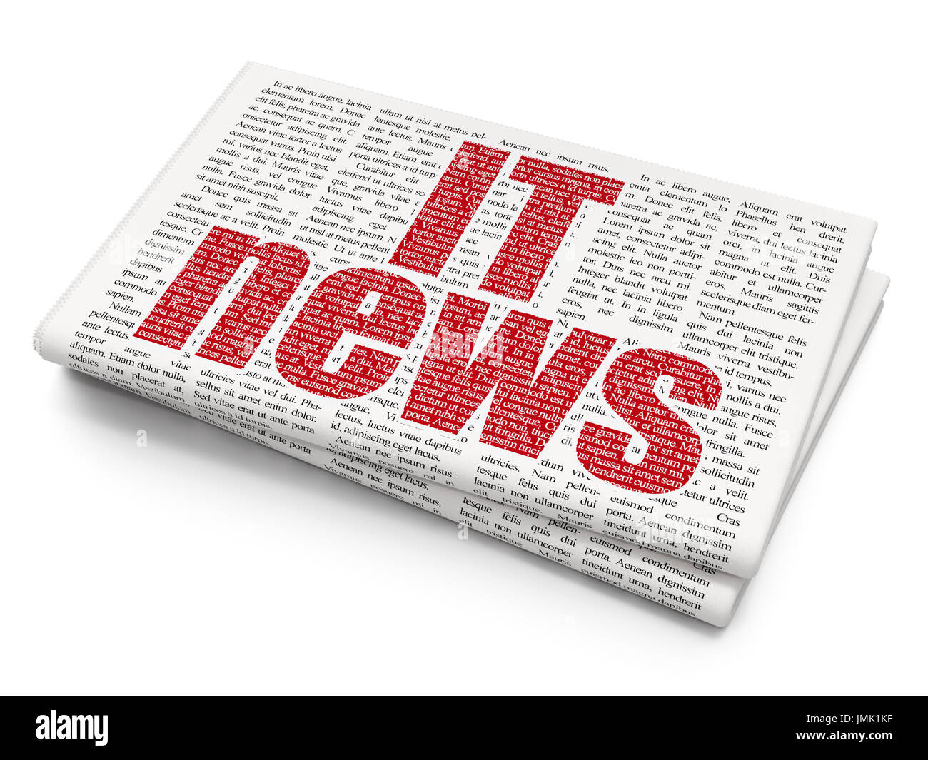 News concept: IT News on Newspaper background Stock Photo - Alamy